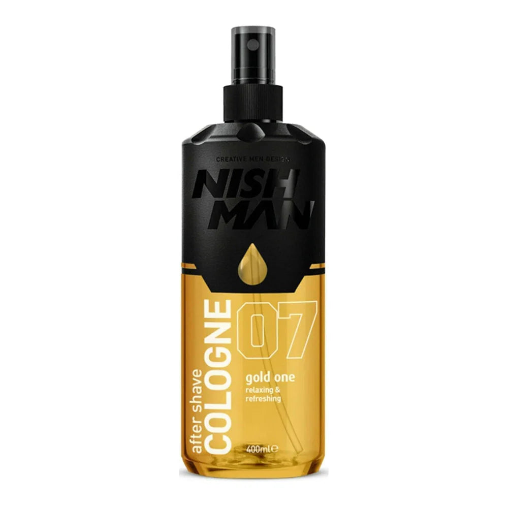 NISHMAN Aftershave Cologne 400ml - 7 Gold — MCR Barber Supplies