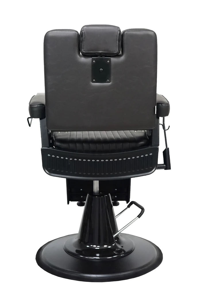 George Mens Barber Chair with Towel Holder & Clipper Hook - Black — MCR ...