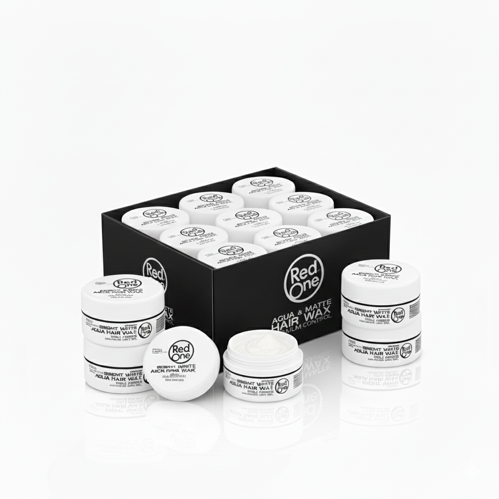 Red One Aqua Styling Wax White 150ml (48 Tubs Full Box) — MCR Barber ...