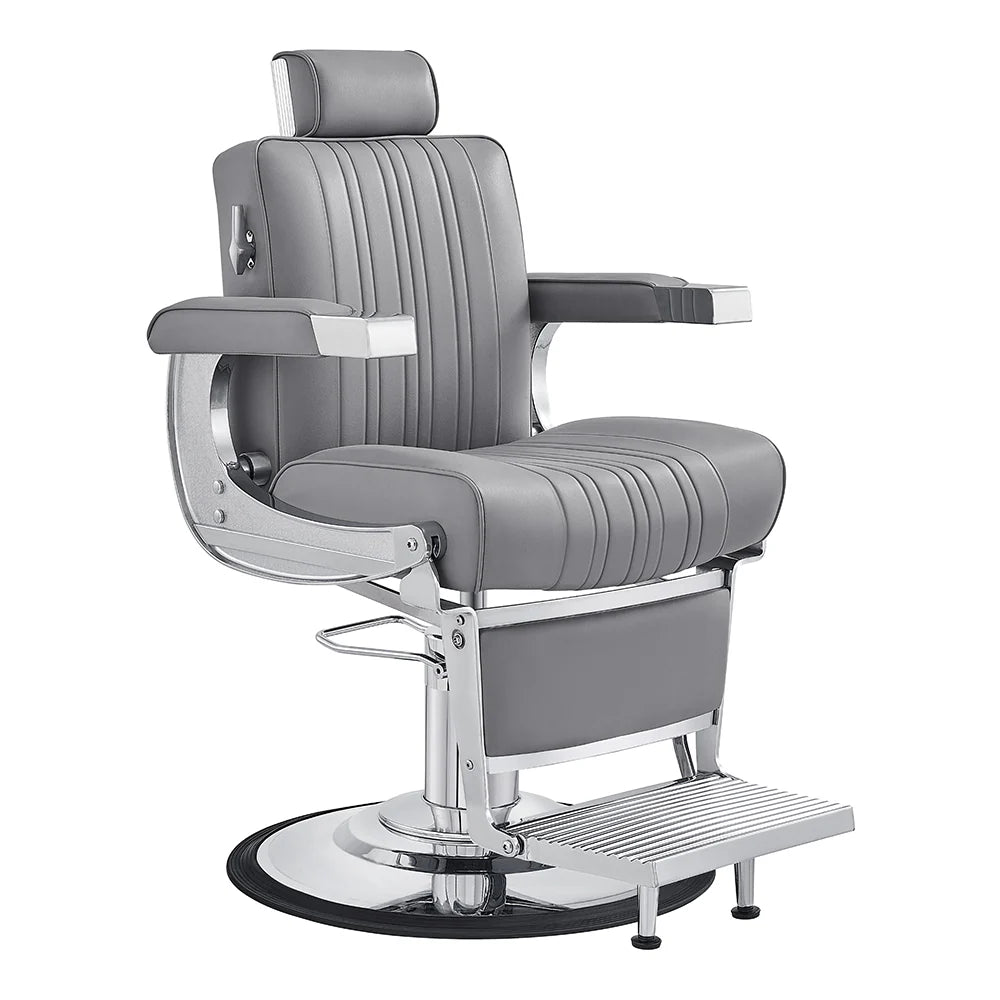 Kingston Barber Chair - Grey — MCR Barber Supplies