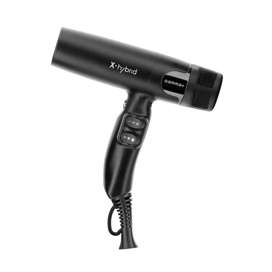 Gamma+ X-Hybrid Hairdryer - Black — MCR Barber Supplies