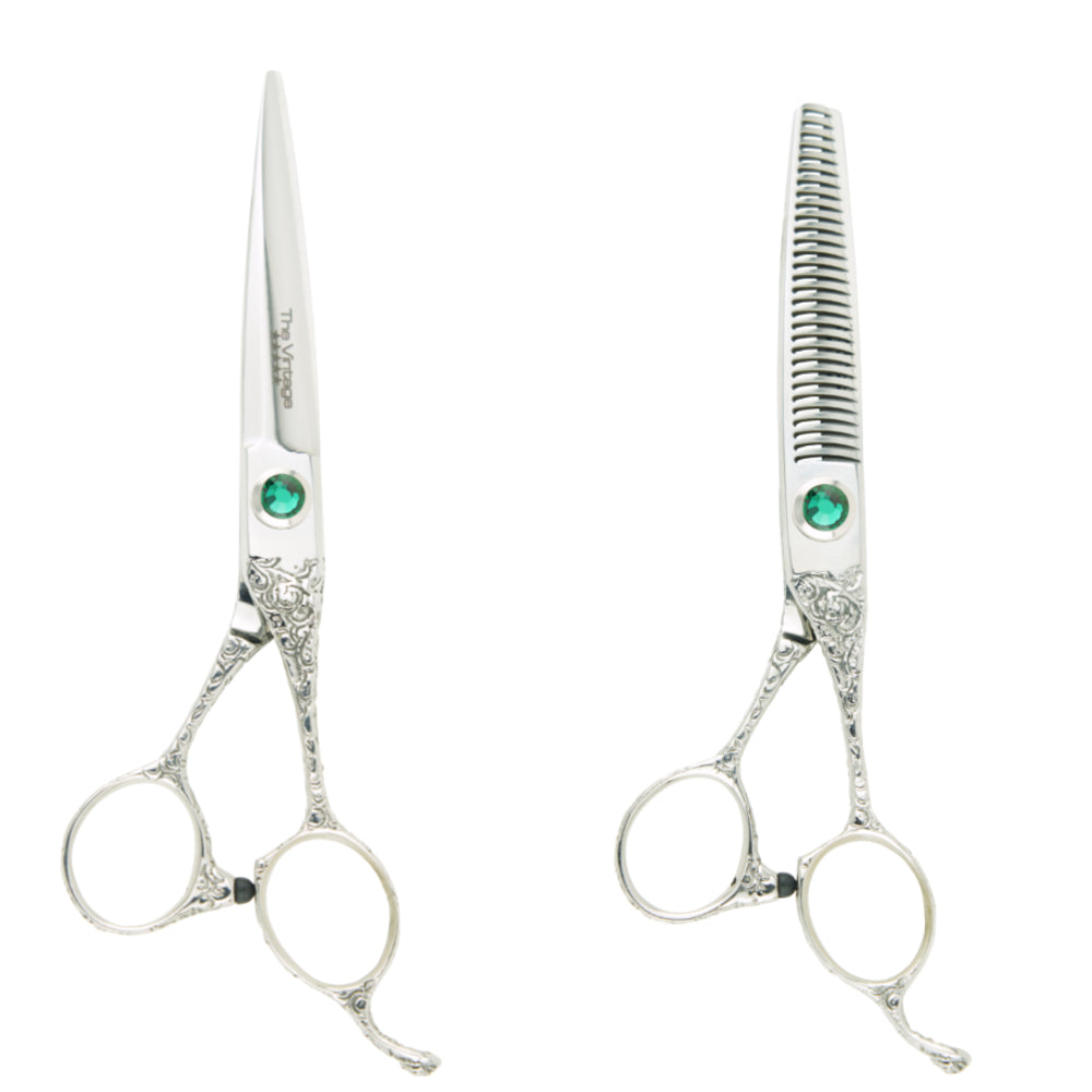 Matakki Vintage Scissor Set - Emerald — MCR Barber Supplies